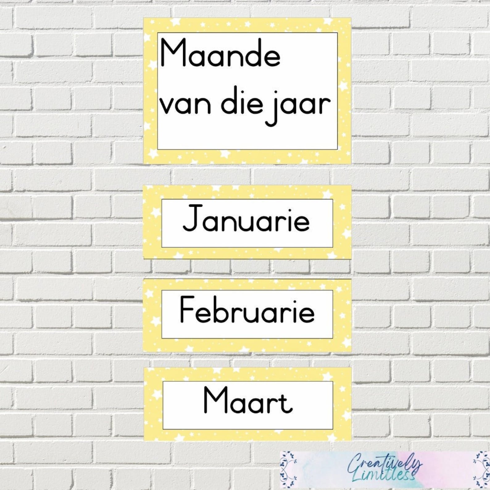 Afrikaans | Months of the Year | Maande Van Die Jaar | Classroom ...