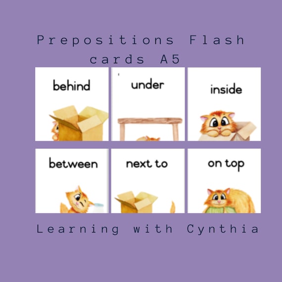 Tarjetas De Preposiciones Para Imprimir Página 17 Explorá