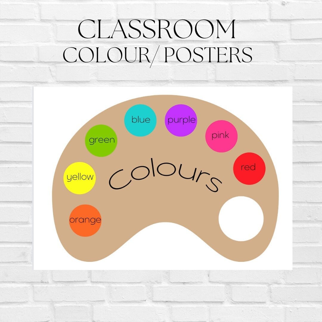 Classroom | Colour | Posters | Artist Pallet | Teachers Resource ...