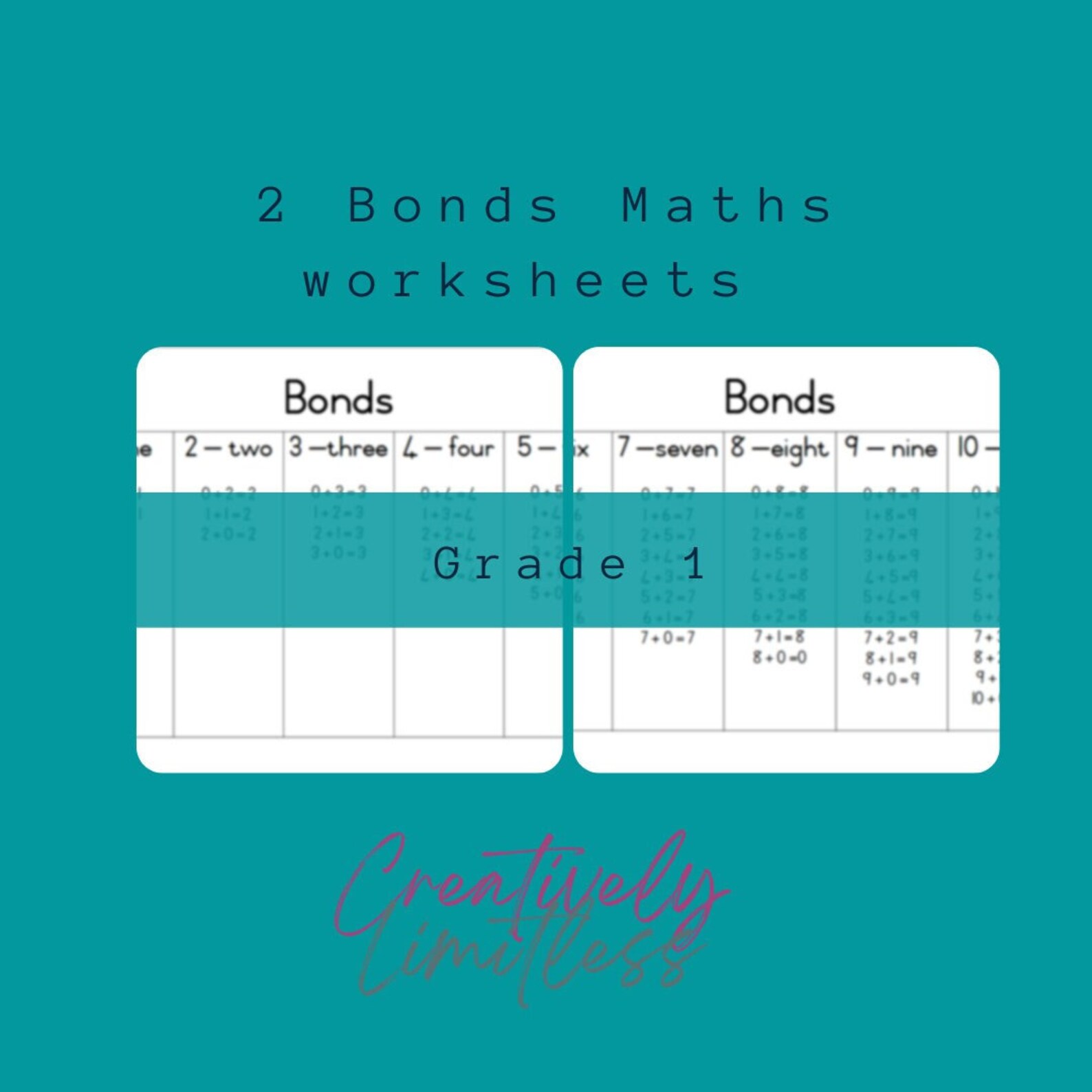 Number Bonds 1 - 10 | Pack of 2 Worksheets | Maths | Addition | Number ...