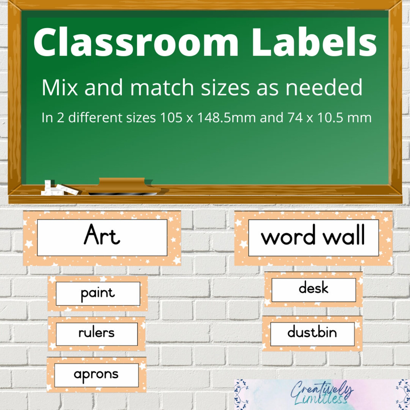 Classroom Labels | Star Border | Foundation Phase | Subjects ...