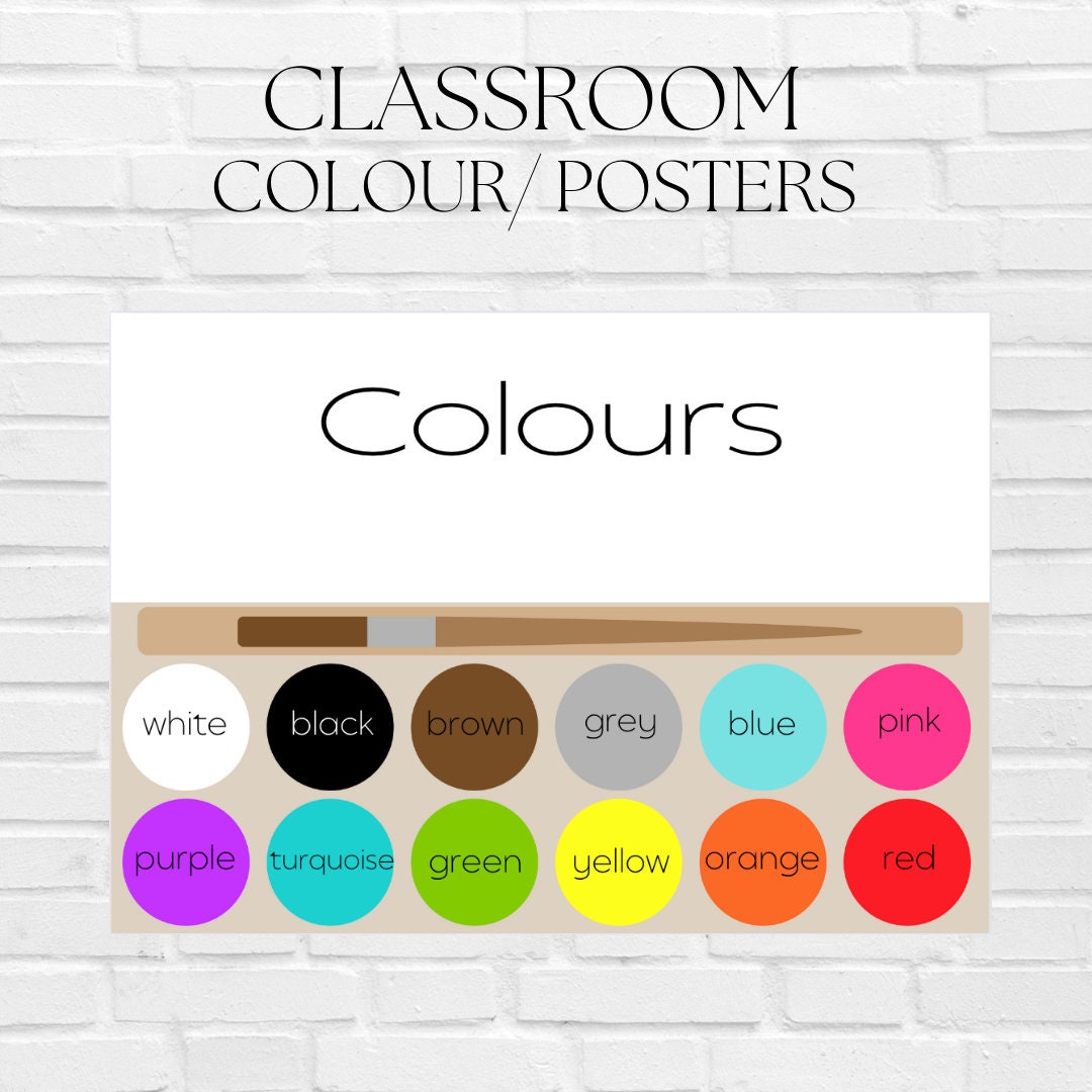 Classroom | Colour | Posters | Artist Pallet | Teachers Resource ...