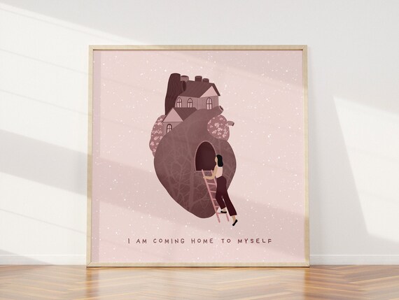 I AM COMING HOME Poster Positive Self Love Self Care Healing - Etsy