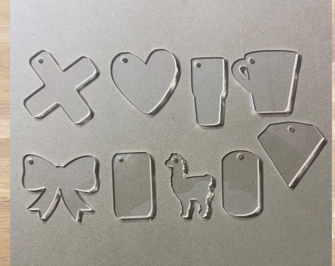 Shapes, 130mm, Clear Acrylic Shapes, Acrylic Blanks, Blanks, Craft ...