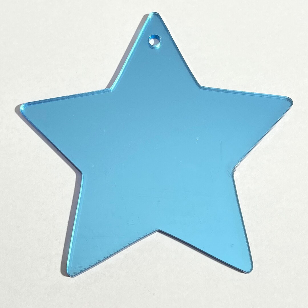 30mm Mirror Acrylic Shapes, Star, Unicorn, Butterfly, Llama, Bone ...