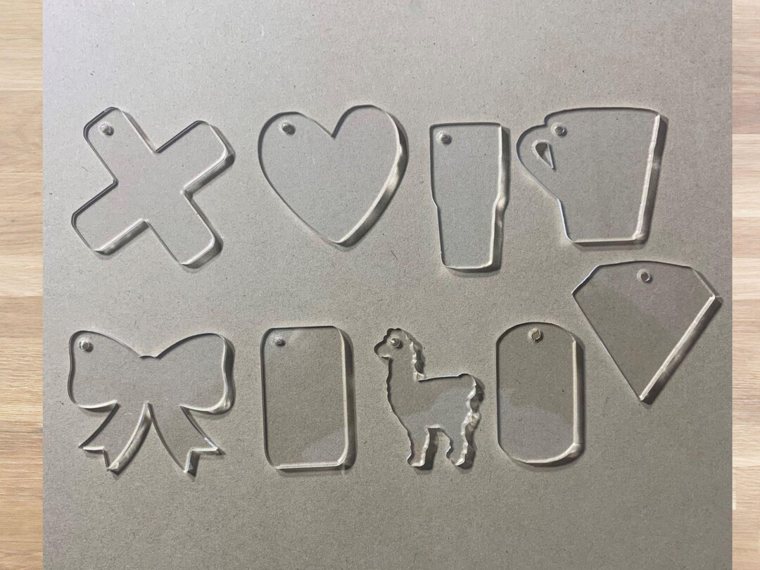 30mm Clear Acrylic Shapes, Acrylic Blanks, Blanks, Craft Blanks, Crafts ...