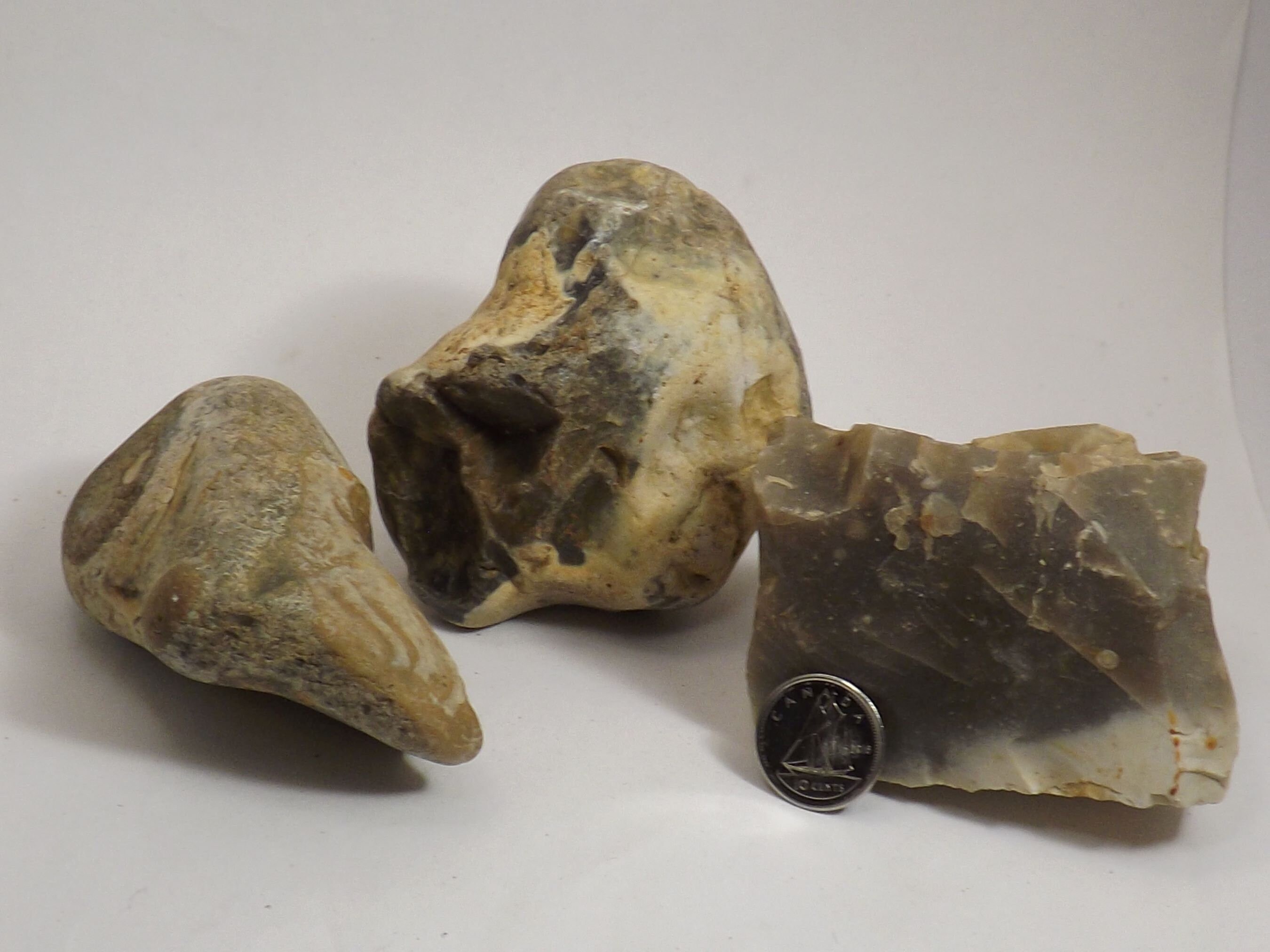 Set of 3 Flint/agate/chert Nodules, Great for Flint Knapping and ...