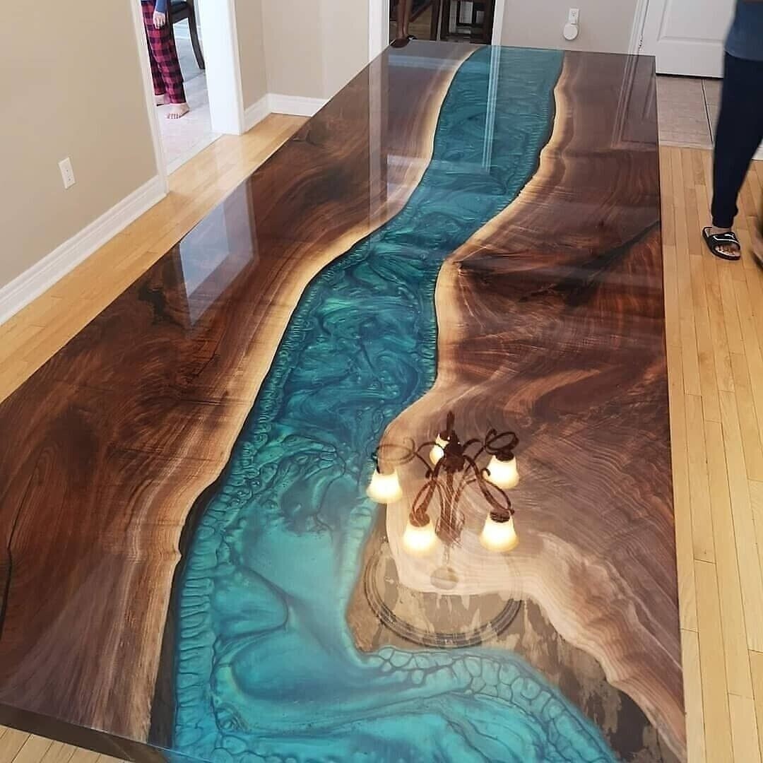 Epoxy Resin Dining Table , Handmade Epoxy Table, Resin Epoxy Table ...