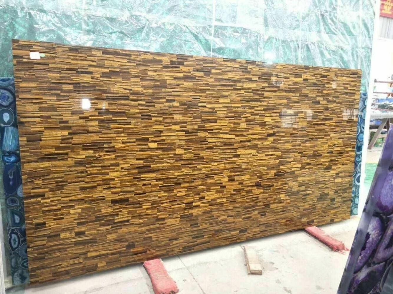 Tiger Eye Marble Dining Table Top Random Semi Precious - Etsy