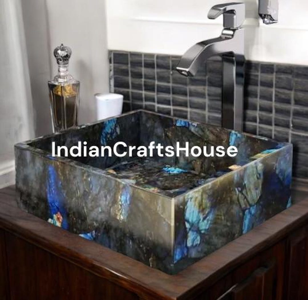 Labradorite Stones Bathroom Wash Basin / Bathroom Sink / Labradorite ...