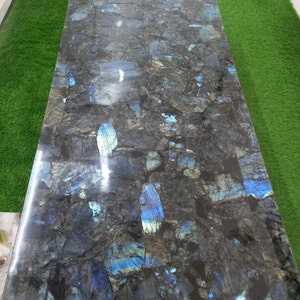 Labradorite Table Top/ Center Table Top / Gemstones Counter Top ...