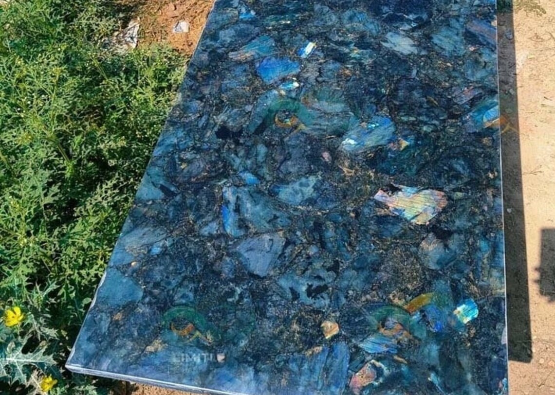 Labradorite Table Top/ Kitchen Counter Top /gem Stones Counter Top ...