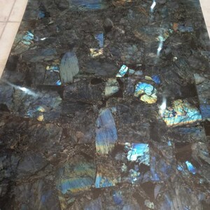 Labradorite Table Top/ Center Table Top / Gemstones Counter Top ...