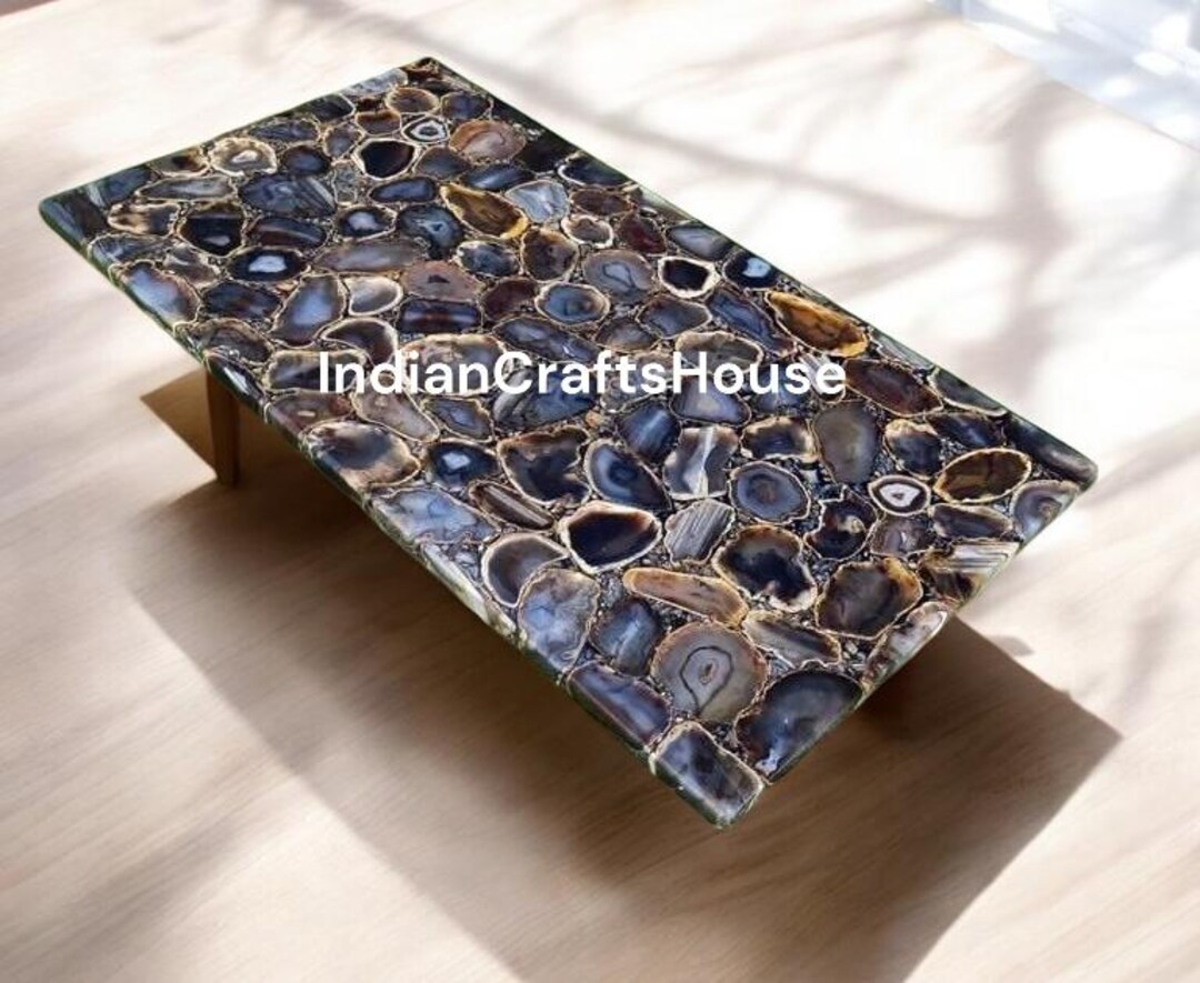 Black Agate Table Top, Natural Agate Vanity Top, Natural Agate Stones ...