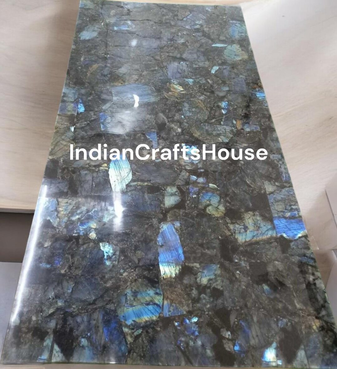 Labradorite Table Top/ Center Table Top / Gemstones Counter Top ...