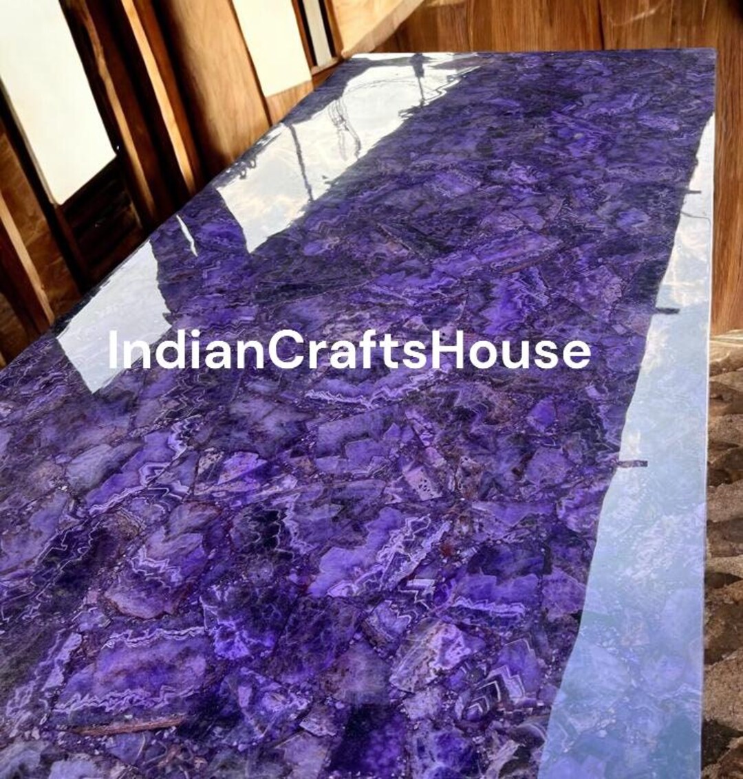 Amethyst Coffee Center Table Top / Amethyst Stones Kitchen Counter Top ...