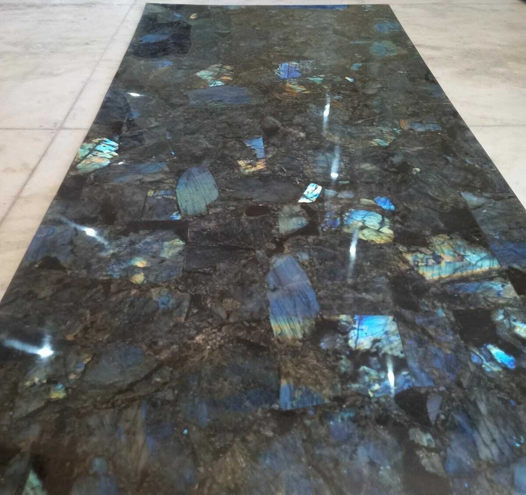 Labradorite Table Top/ Center Table Top / Gemstones Counter Top ...