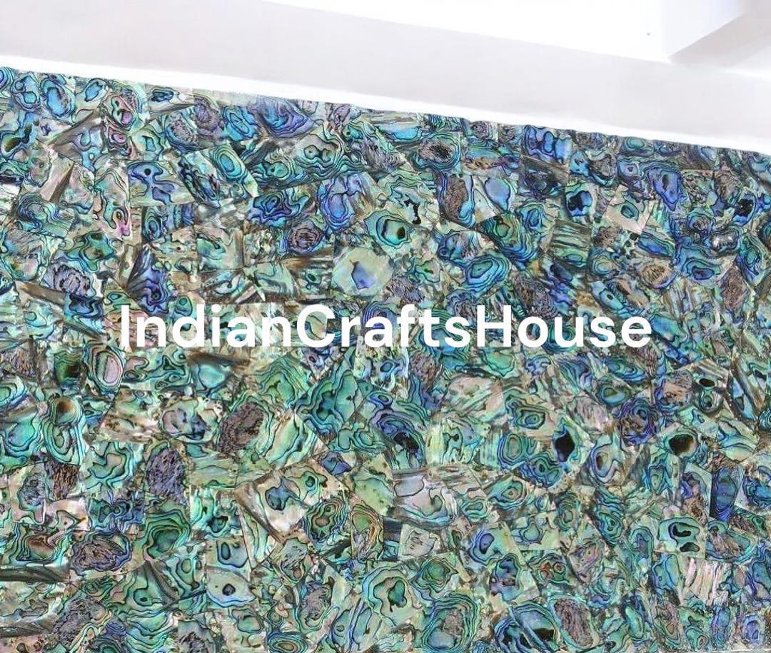 Abalone Shells Marble Table Top / Natural Stones Table Random Work ...