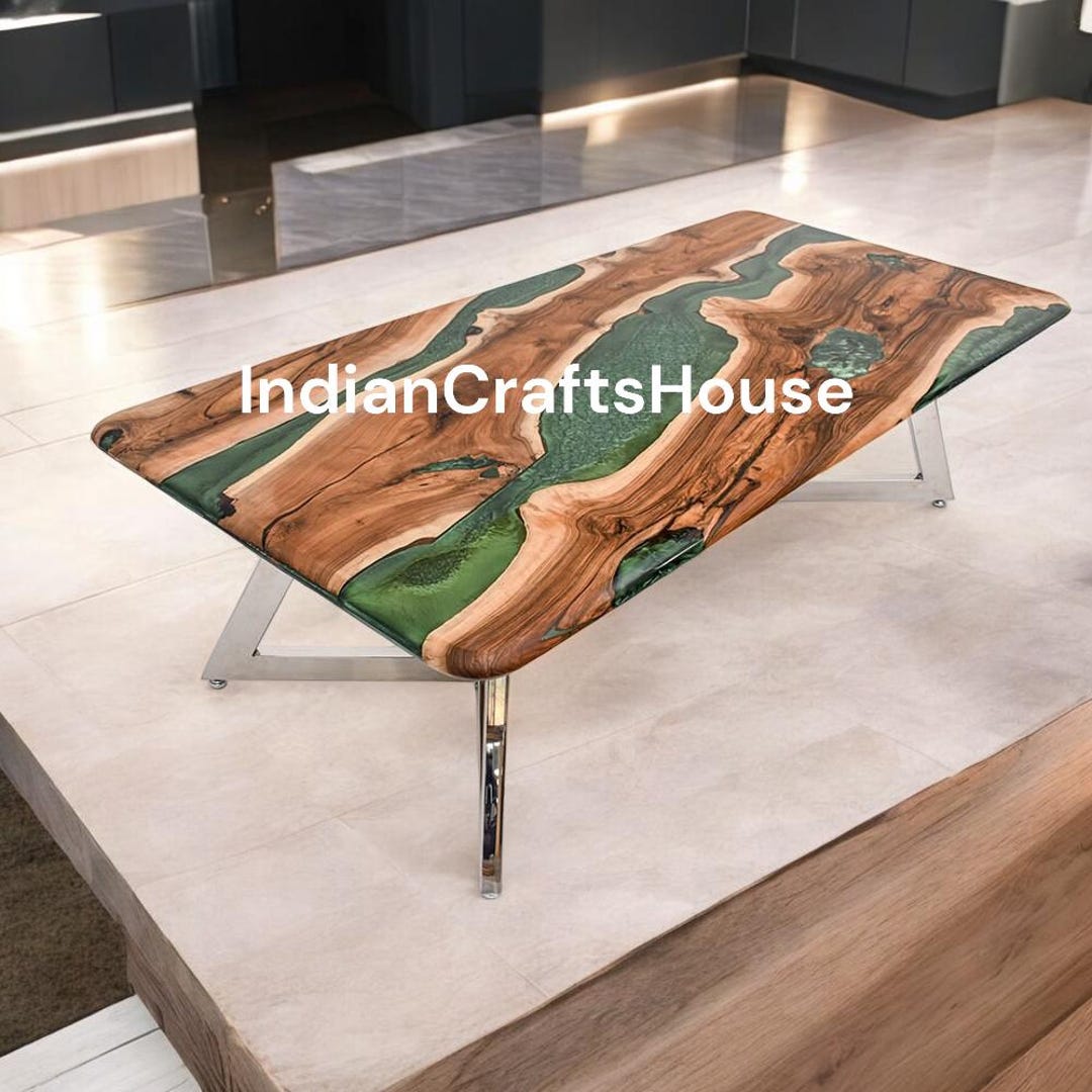 Epoxy Conference Table, Live Edge Epoxy Table Top, Epoxy Resin Table ...