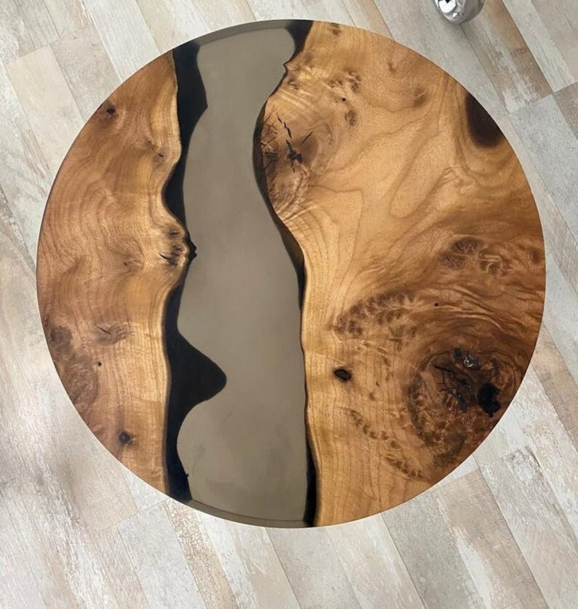 Handcrafted Round Epoxy Table Resin River Coffee Table Unique Home ...