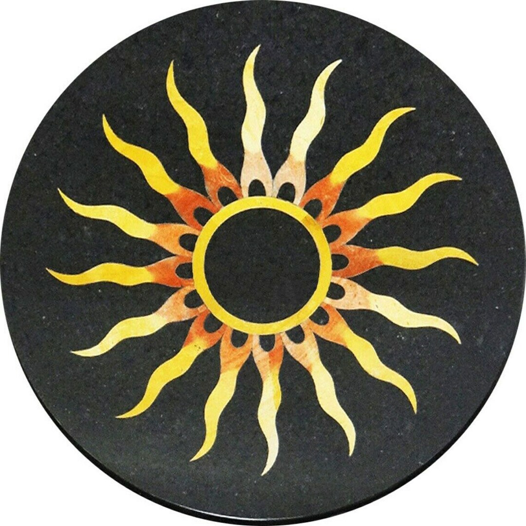 Buy Marble Table Top/ Corner Side Table Top, Handmade Inlay Semi ...