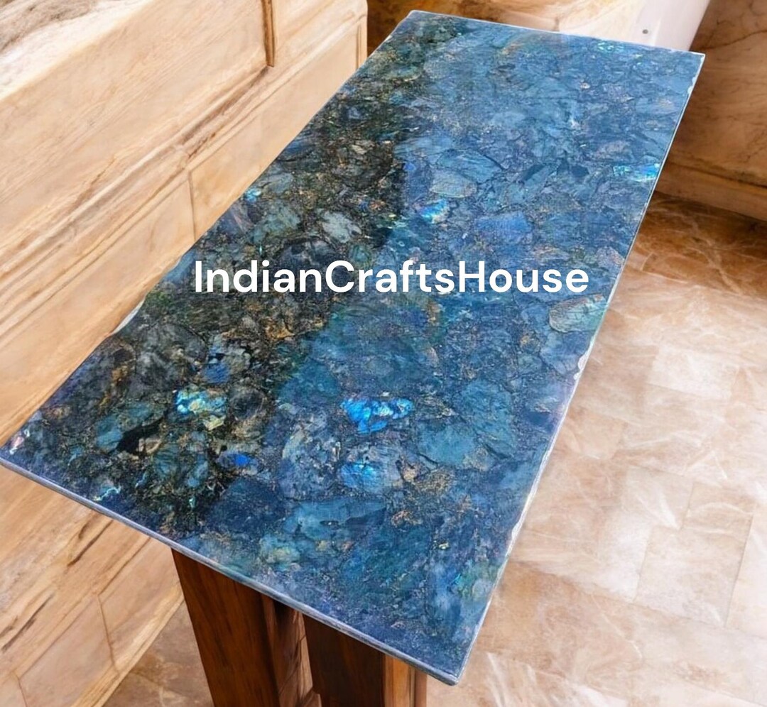 Labradorite Table Top/ Kitchen Counter Top /gem Stones Counter Top Work ...