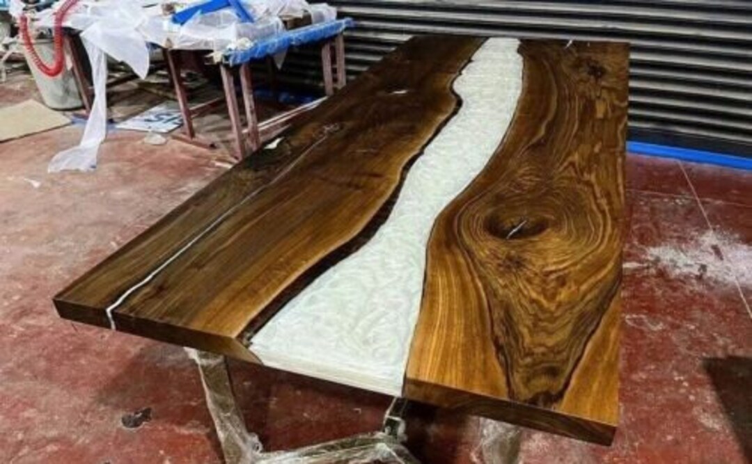 Epoxy Resin Table Epoxy Wooden Dining Table Home Office - Etsy