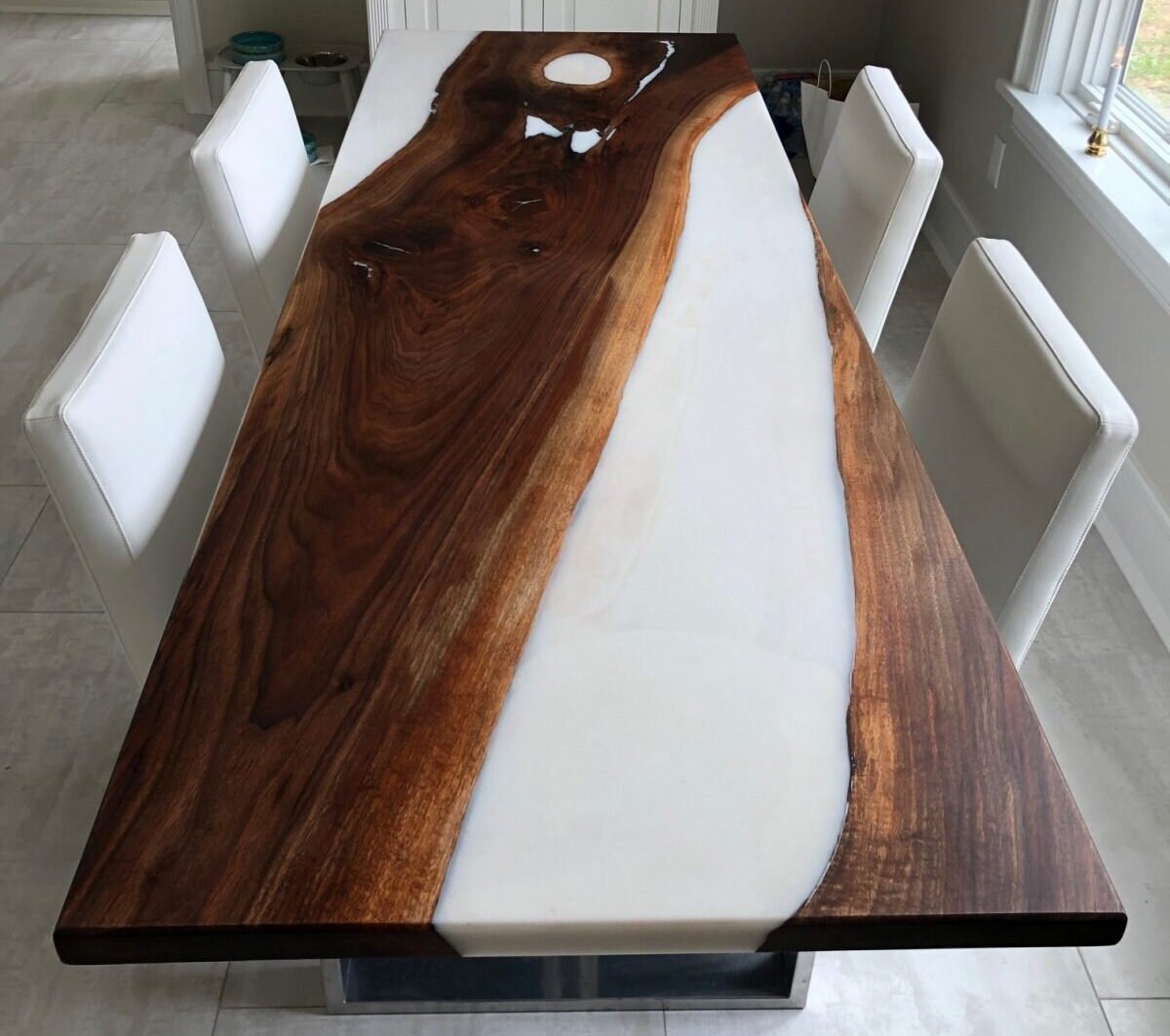 Epoxy Center Dining Table Top / Epoxy Resin Coffee Table Top / - Etsy