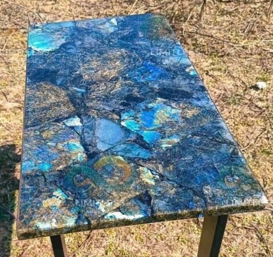 Labradorite Table Top/ Coffee Table Top /gem Stones Counter Top ...