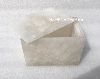 White Quartz Box - Etsy