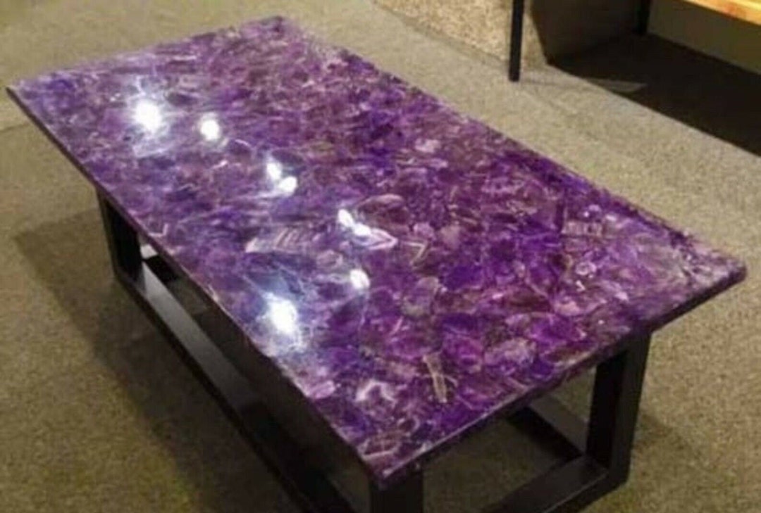 Amethyst Dining Table Unique Gemstone Furniture Amethyst Dining Table ...