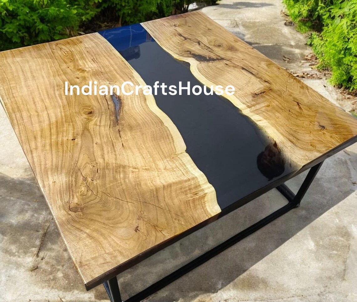 Epoxy Coffee Table Top / Epoxy and Wood Table Top / Home Office Table ...