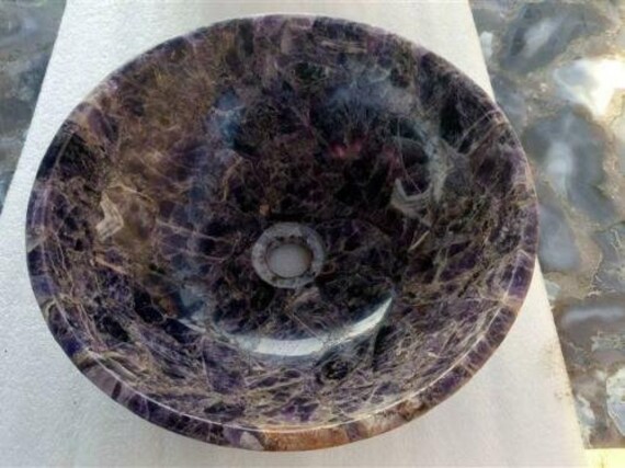 Amethyst Sink Amethyst Stone Wash Basin Stone Sink Wash | Etsy