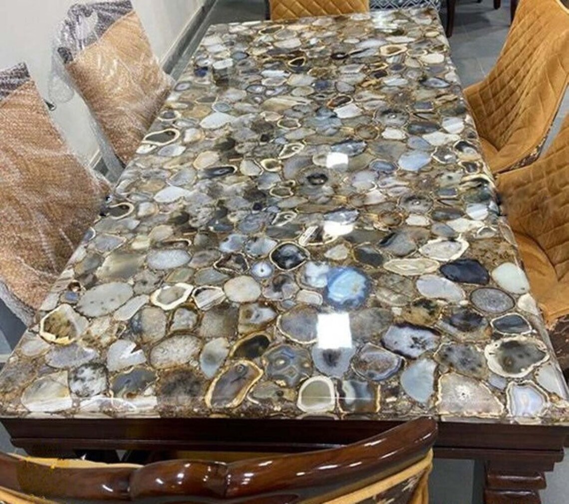 Agate Table Top ,dining Table, Console Table, Agate Coffee Table for ...