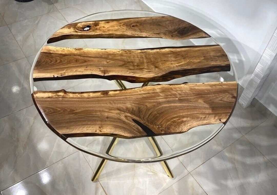 Epoxy Resin Table Tops Round Handmade Epoxy Table Tops for Home Decor ...
