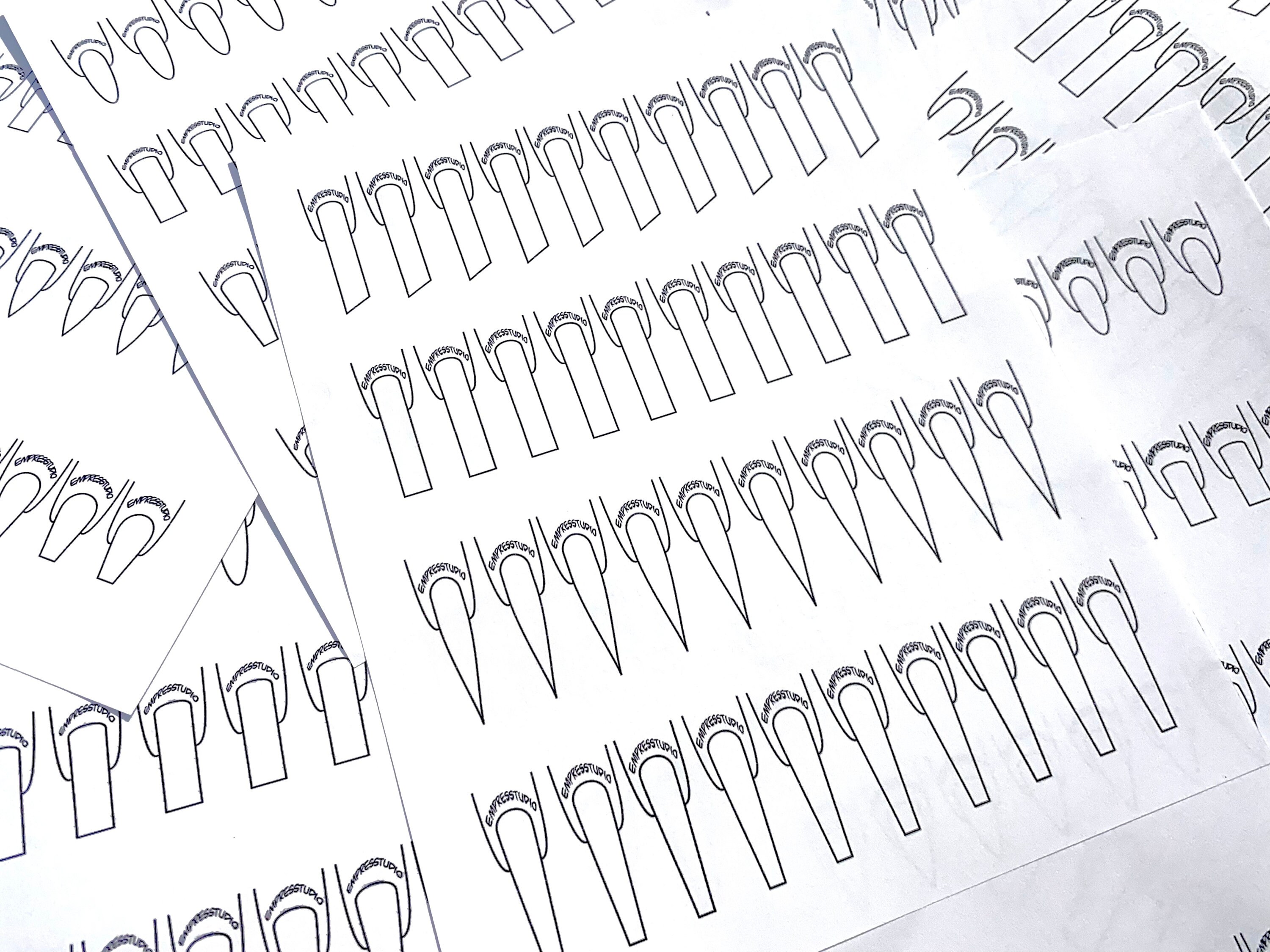 Long Nail Template Printable Word Searches