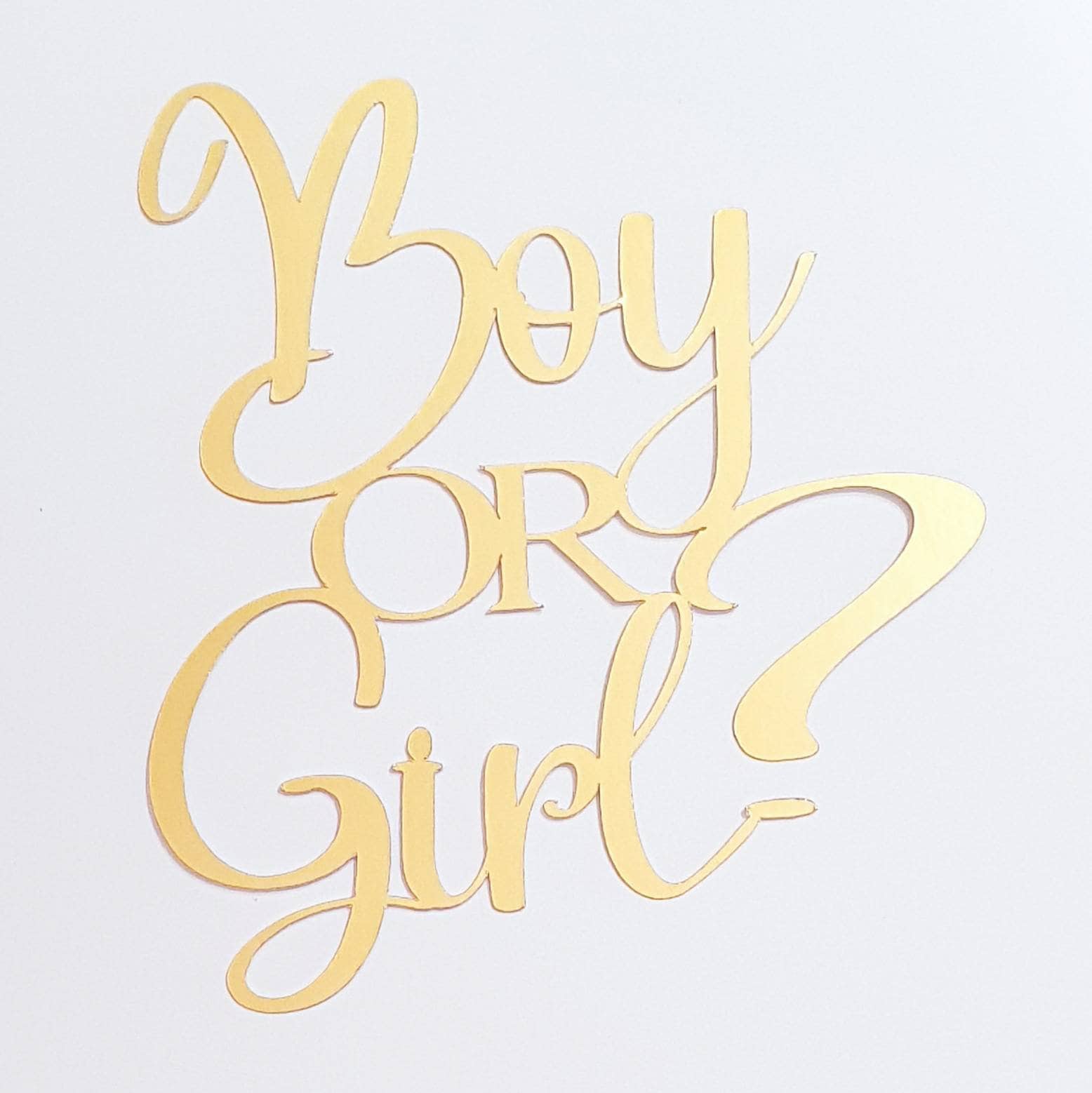 Boy or Girl Cake Topper / Gender Reveal Cake Topper / Baby - Etsy