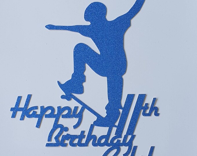 Skater Cake Topper/ Skater Cake Topper/ Skater Cake Topper ...
