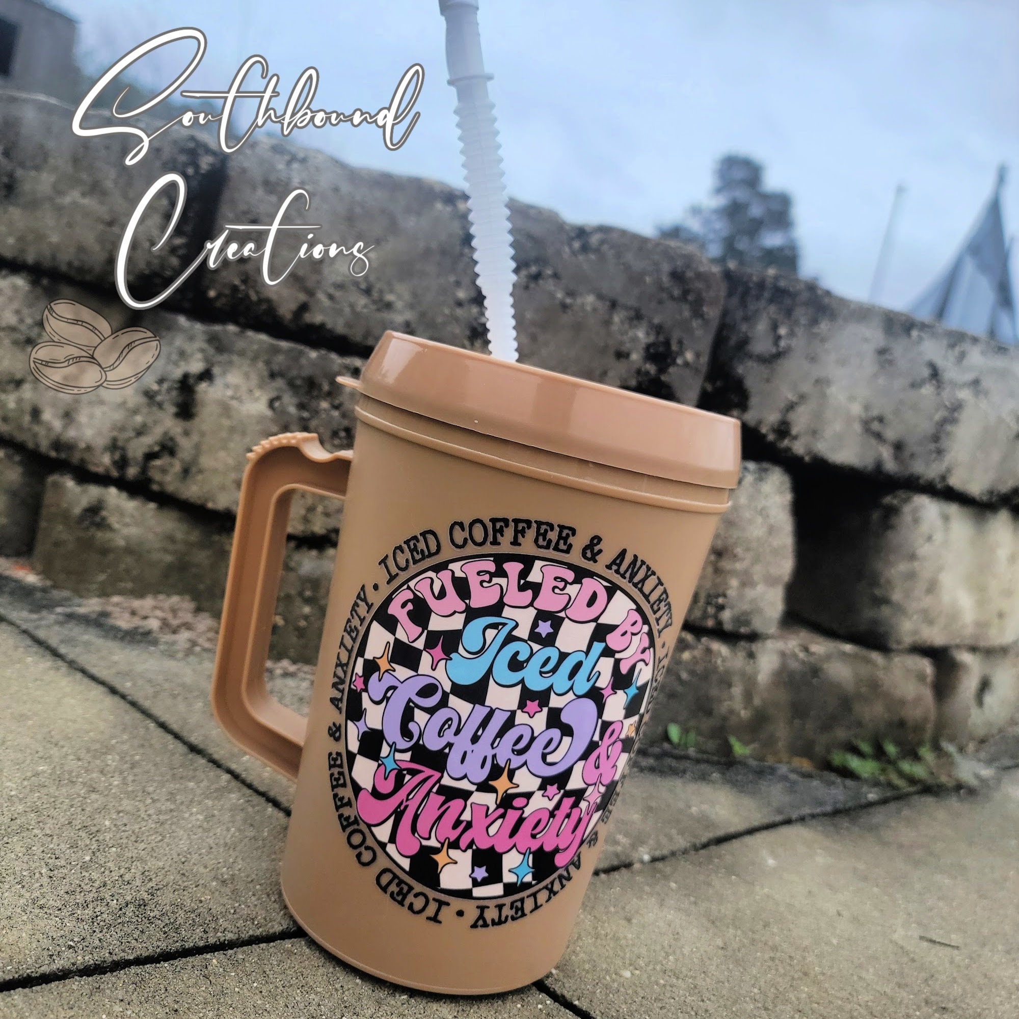 34 Oz Mega Mugs, Trucker Mugs, Birthday Present, Tailgate Club Cups ...