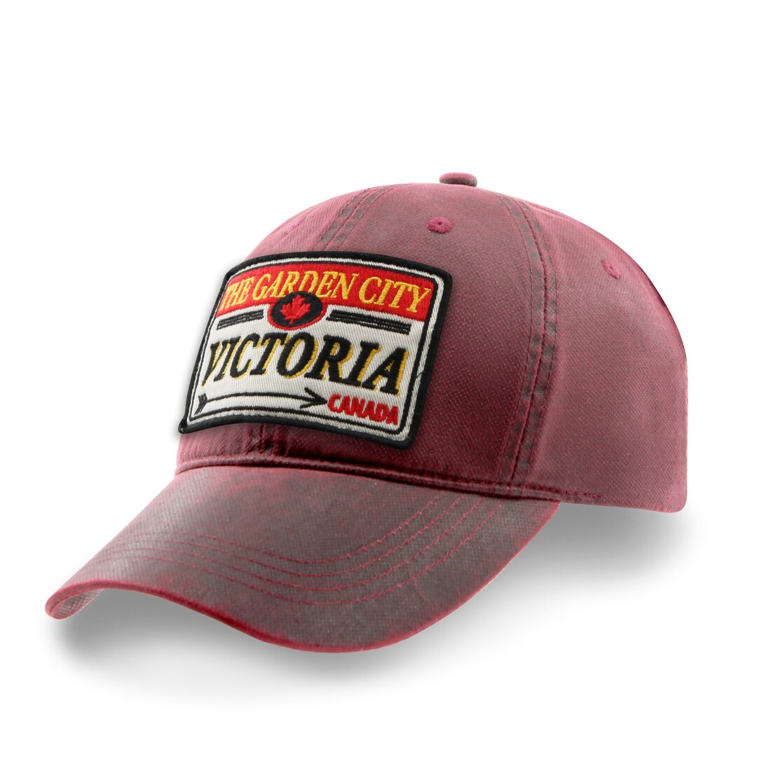 Victoria Patch Embroidered Oilskin Casual Cap - Etsy