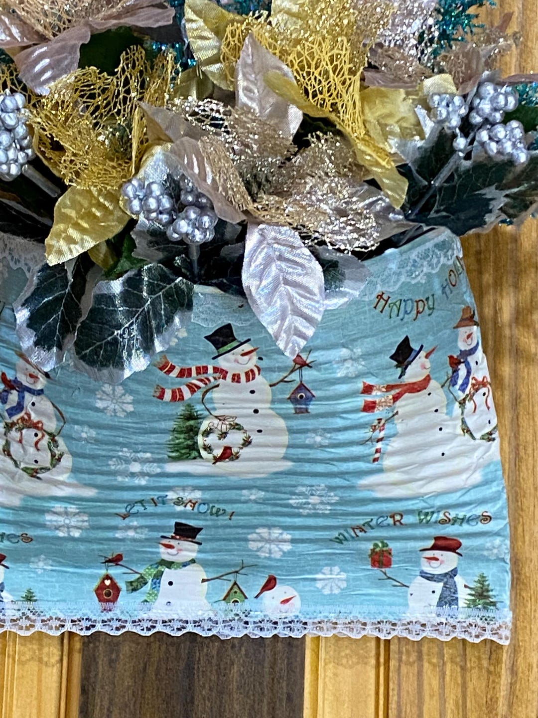 Snowman Smash Can, Smash Can, Snowman, Holiday Decor, Home Decor ...