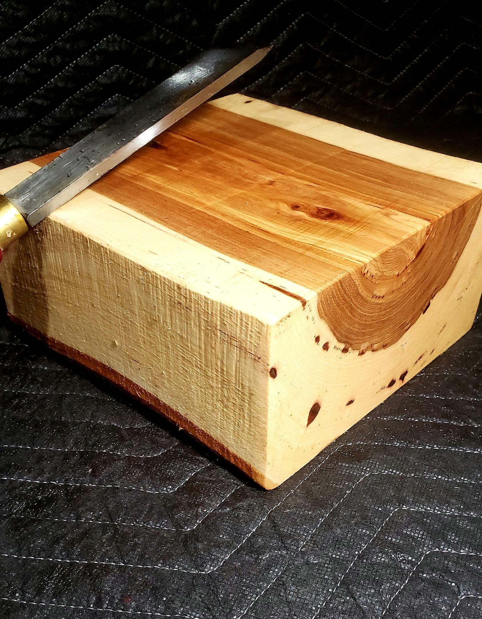 1) One 8"×8"×4" American Hickory Bowl Blanks/ Lathe Turning Wood ...