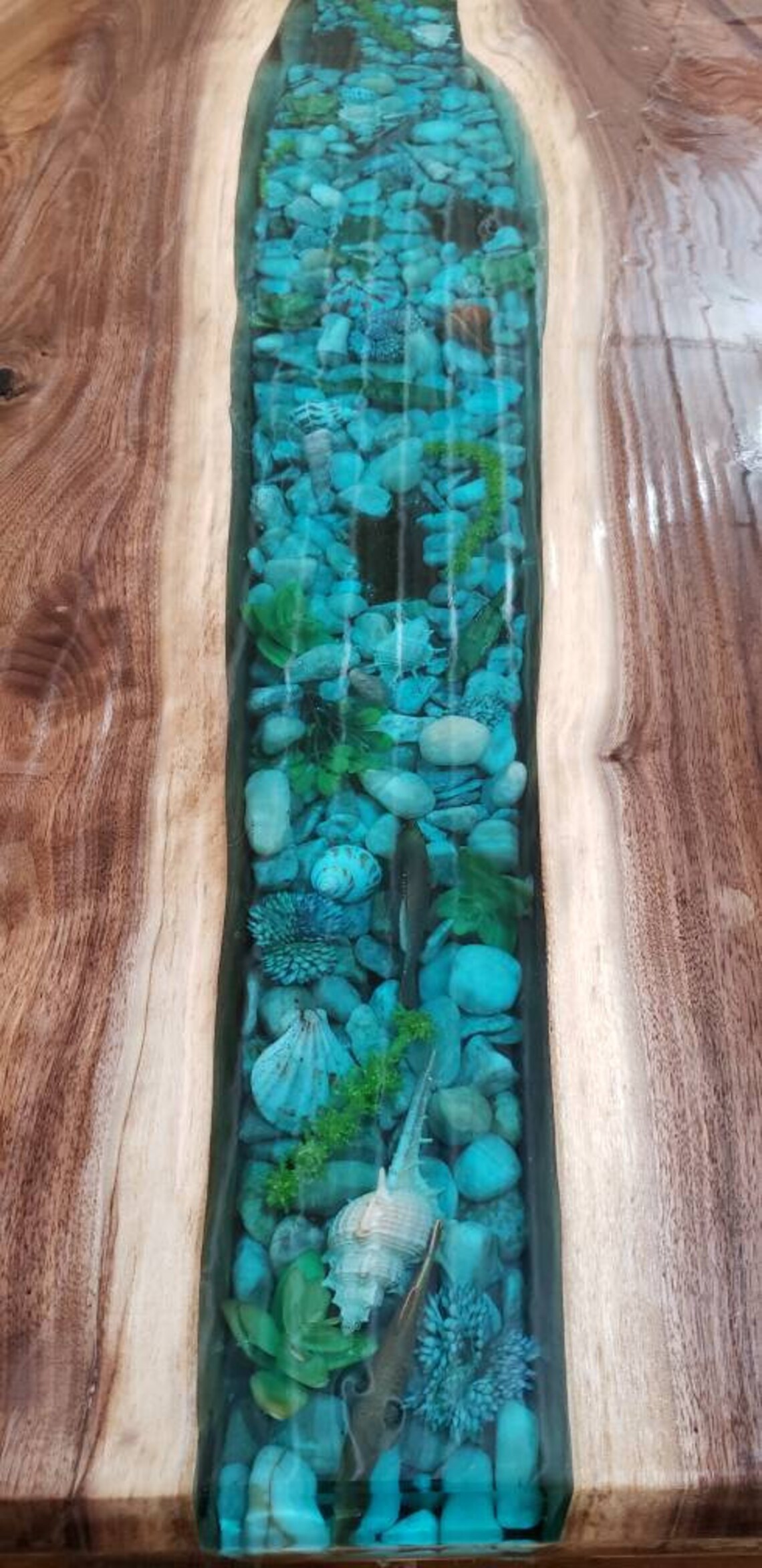 Real 3d Fish Aquatic Epoxy River Table With Realistic - Etsy