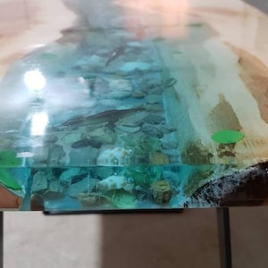 Real 3d Fish Aquatic Epoxy River Table With Realistic - Etsy