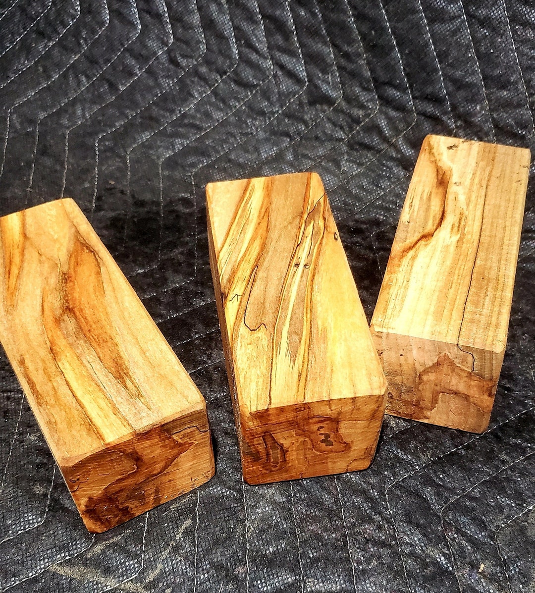 4) FOUR) 2"×2"×10" AMBROSIA SPALTED Maple Carving Blanks/ Pen Blanks ...