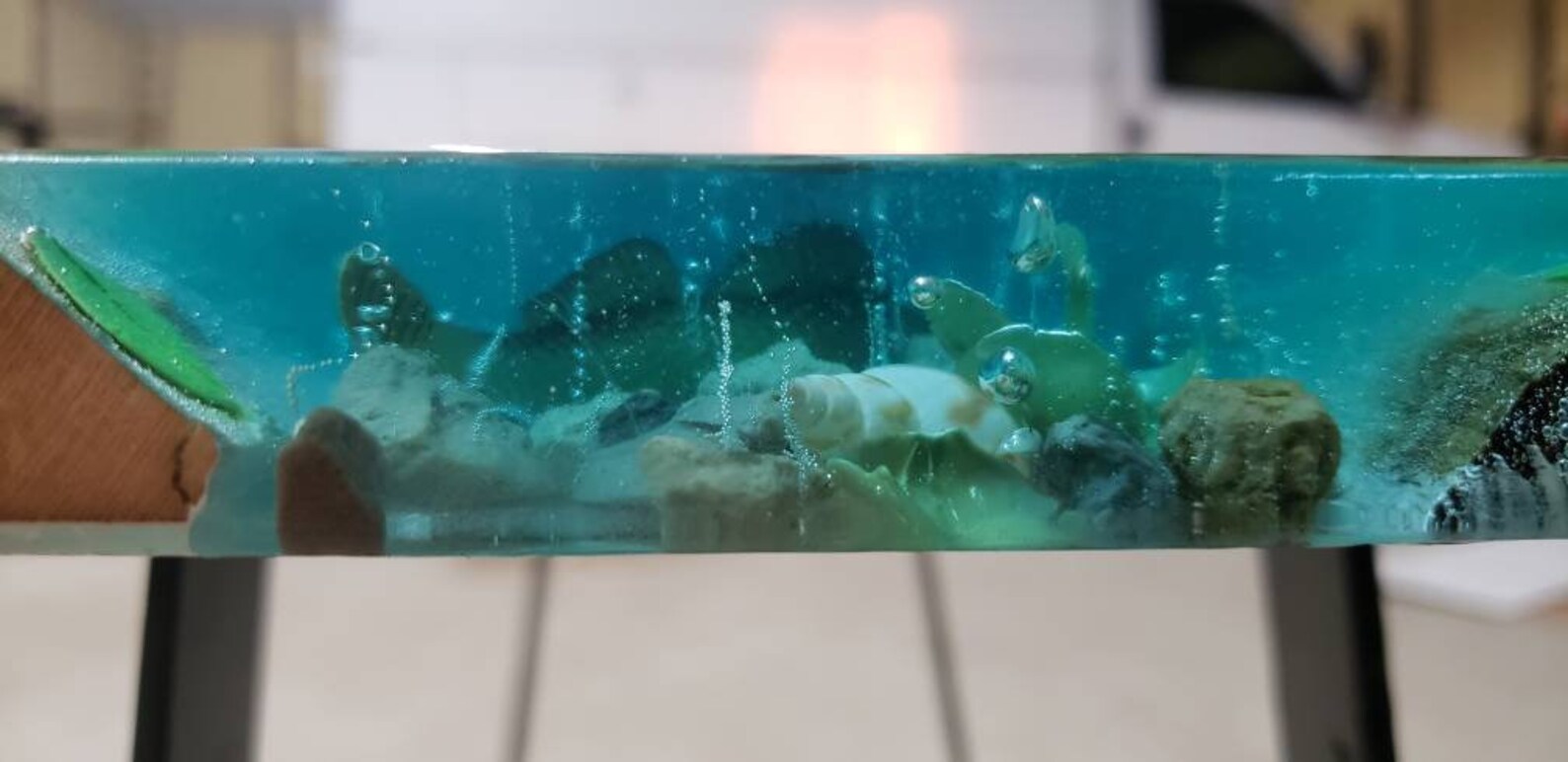 Real 3d Fish Aquatic Epoxy River Table With Realistic - Etsy