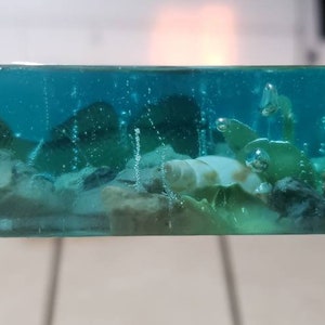 Real 3d Fish Aquatic Epoxy River Table With Realistic - Etsy