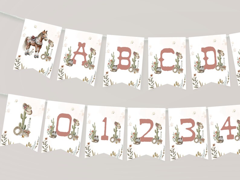 Cowgirl Baby Shower Banner, Western Girl Baby Shower Backdrop Name ...