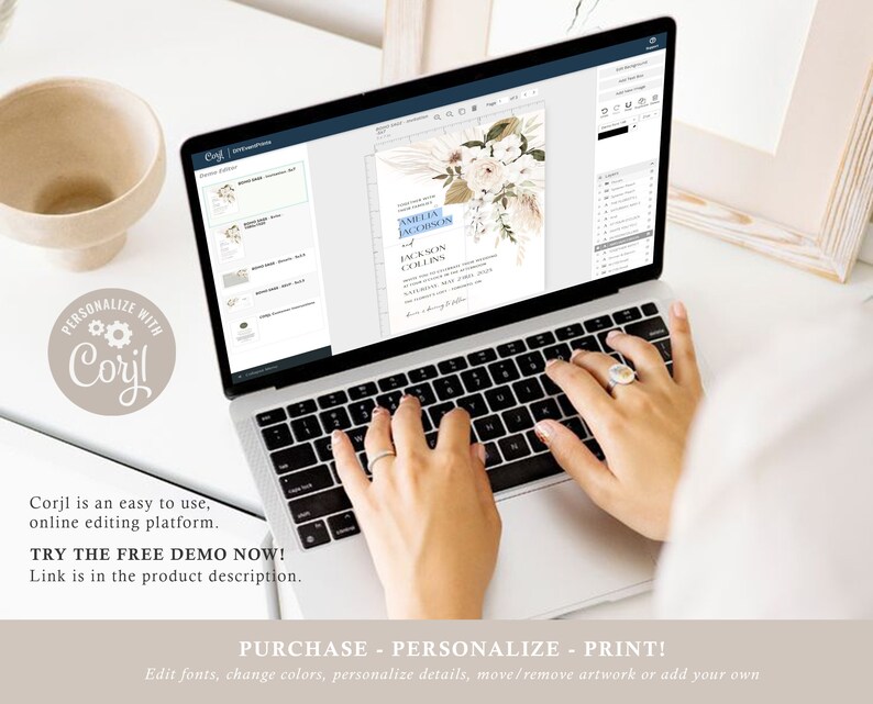 BOHO SAGE Green Wedding Invitation Suite Boho Wedding Invite - Etsy