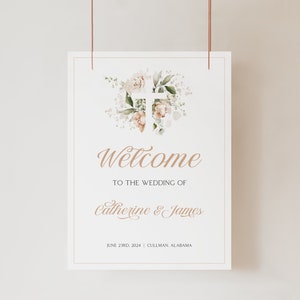 Catholic WEDDING WELCOME Sign, Christian Wedding Signs Template, Church ...